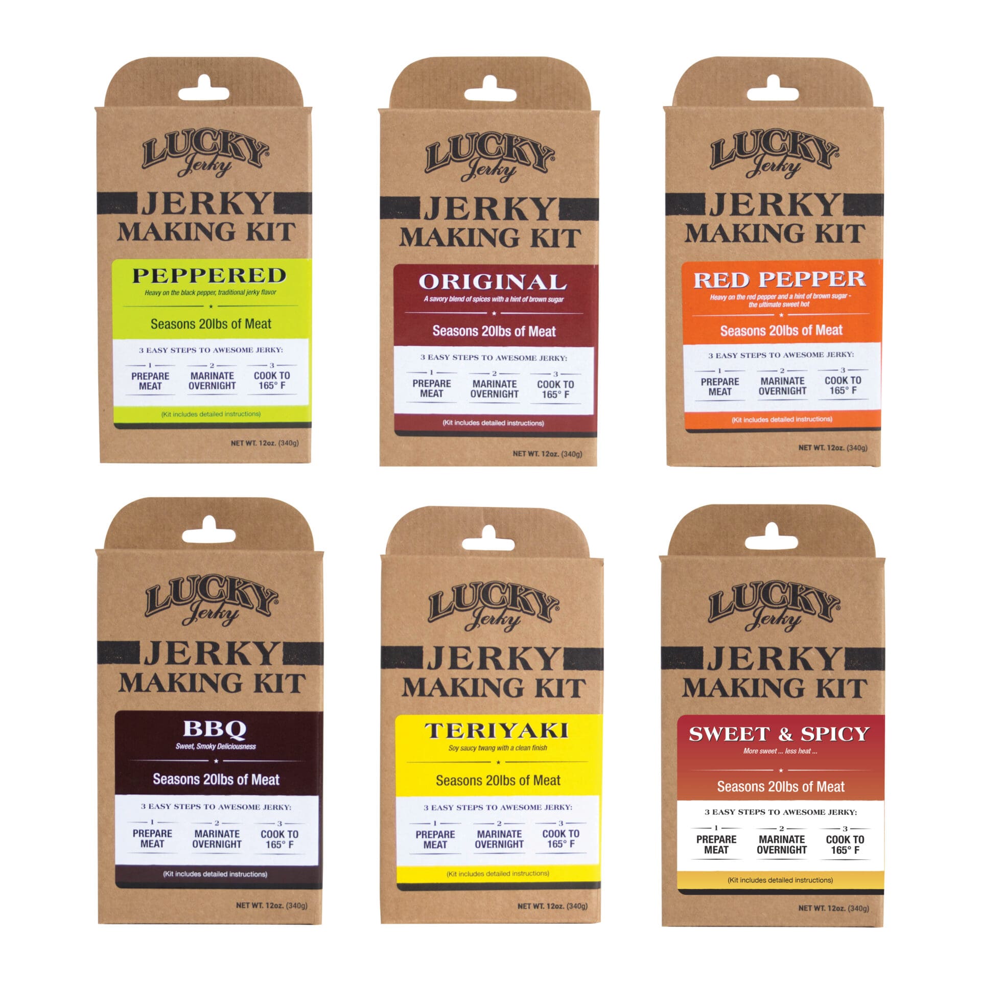 DIY Jerky Making Variety Pack (6-Flavor, 120lbs)